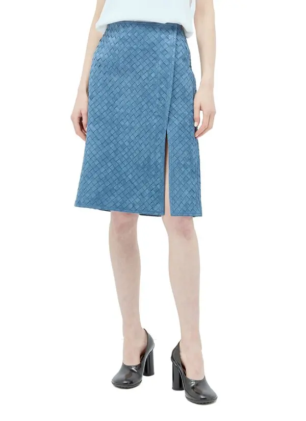 Bottega Veneta Intrecciato Midi Skirt