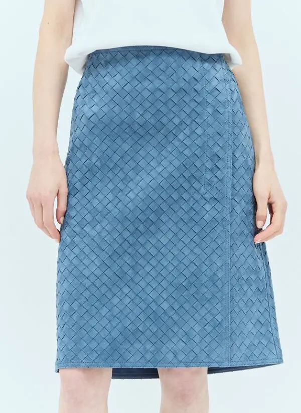 Bottega Veneta Intrecciato Midi Skirt