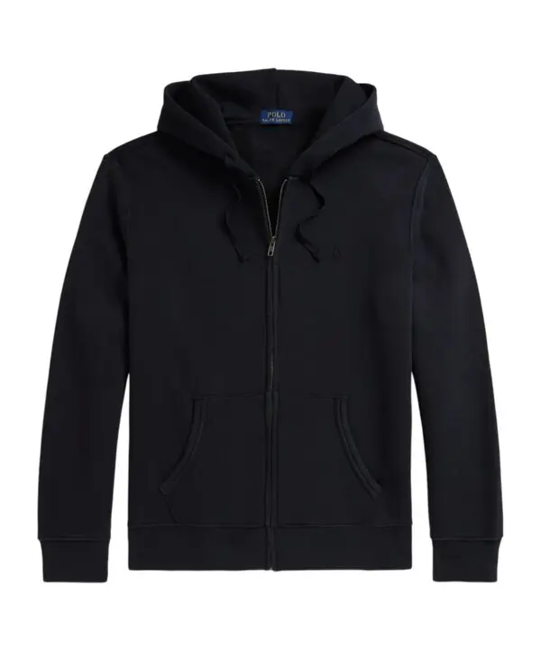 Polo Ralph Lauren Embroidered Logo Zip-up Hoodie - Black