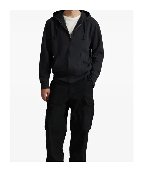 Polo Ralph Lauren Embroidered Logo Zip-up Hoodie - Black