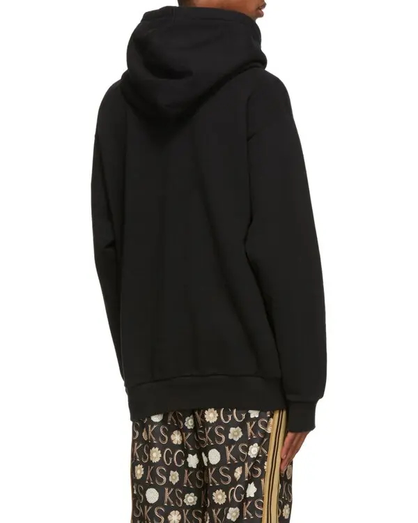 Gucci X Disney Donald Duck Printed Hoodie - Black
