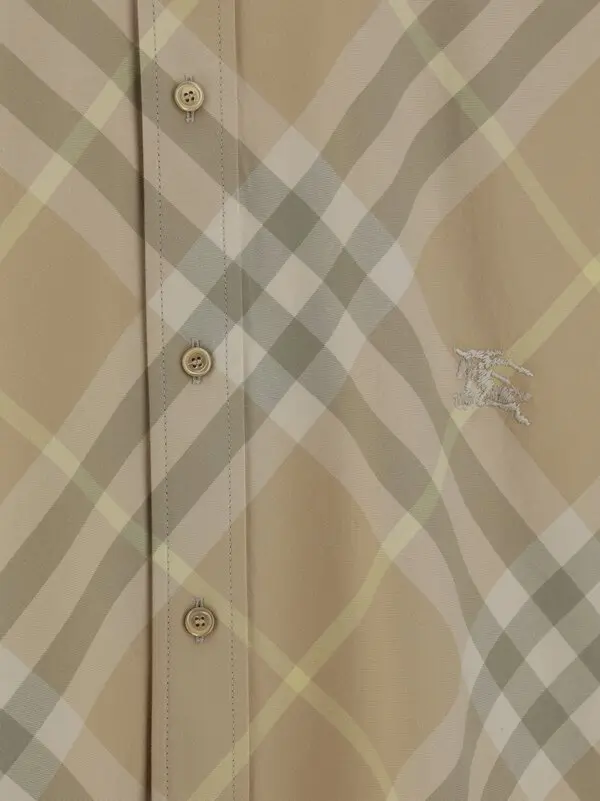 Burberry Long-sleeved Checked Shirt