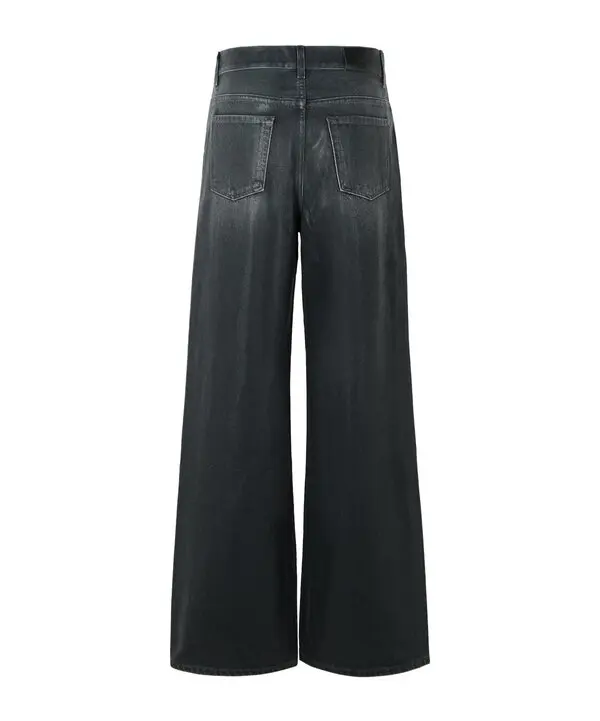 7 For All Mankind Wide Leg Jeans - Black