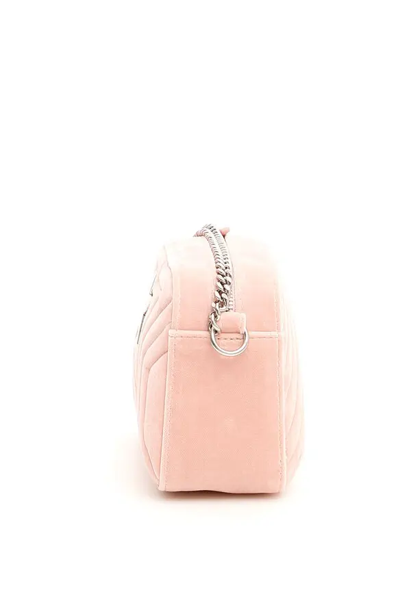 Stella McCartney Velvet Quilted Star Crossbody Bag