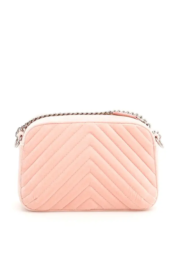 Stella McCartney Velvet Quilted Star Crossbody Bag