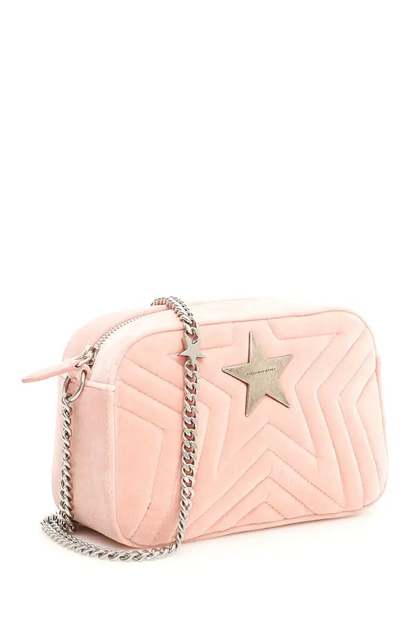 Stella McCartney Velvet Quilted Star Crossbody Bag
