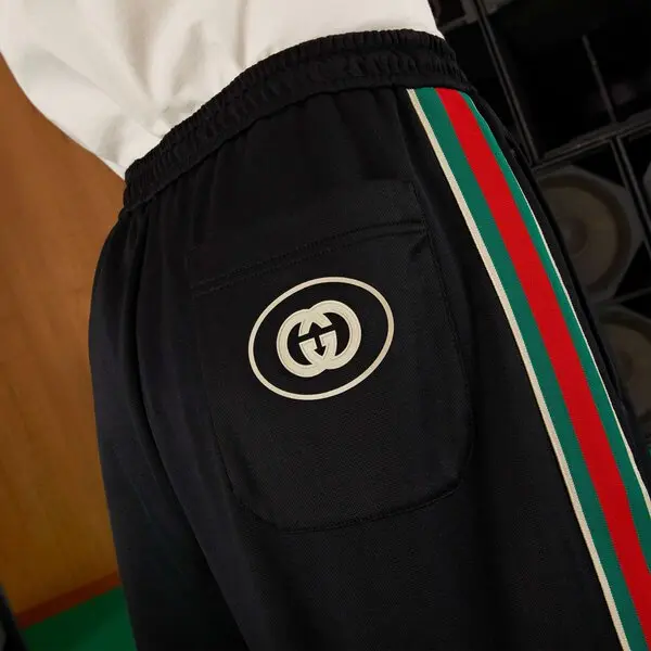 Gucci Technical Jersey Shorts With Gg Print
