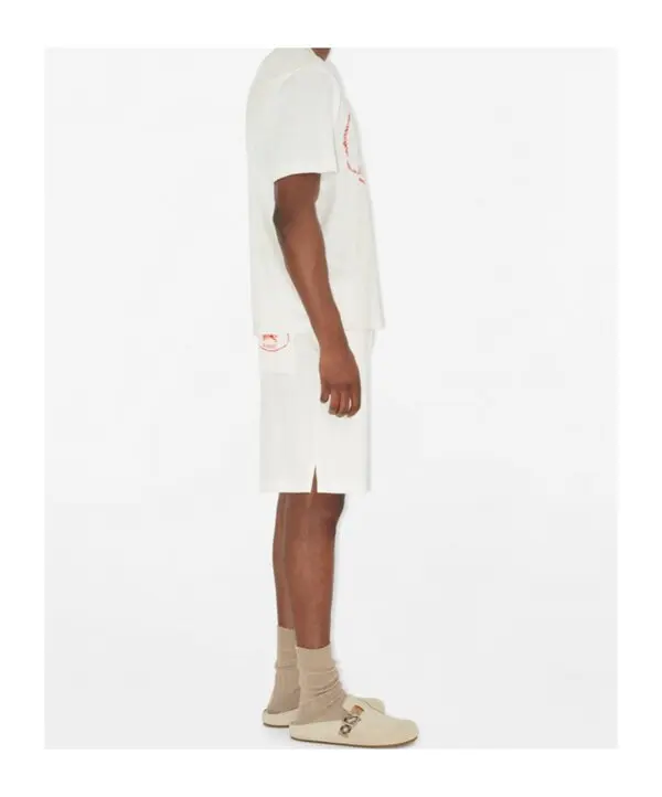 Burberry Ekd Printed Crewneck T-shirt - Chalk