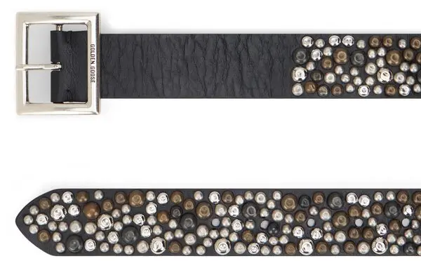 GOLDEN GOOSE Stud Embellished Buckle Belt