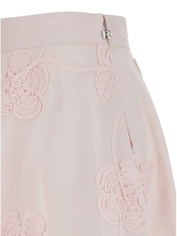 ROTATE BY BIRGER CHRISTENSEN Floral Maxi Skirt - Light Pink
