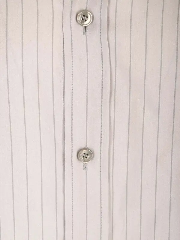 Celine Loose Shirt In Striped Silk