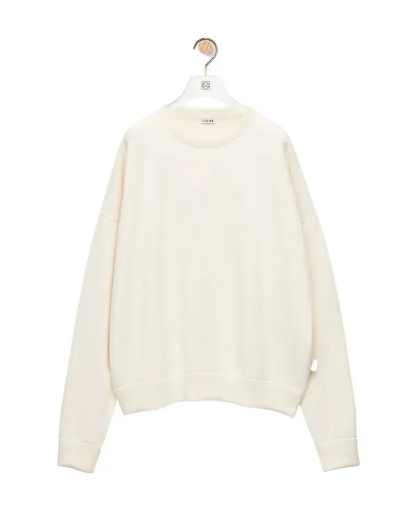 Loewe Cashmere Sweater With Embossed Anagram Label