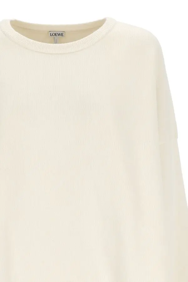 Loewe Cashmere Sweater With Embossed Anagram Label