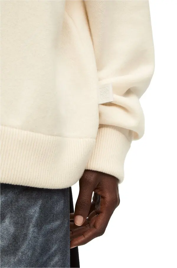 Loewe Cashmere Sweater With Embossed Anagram Label