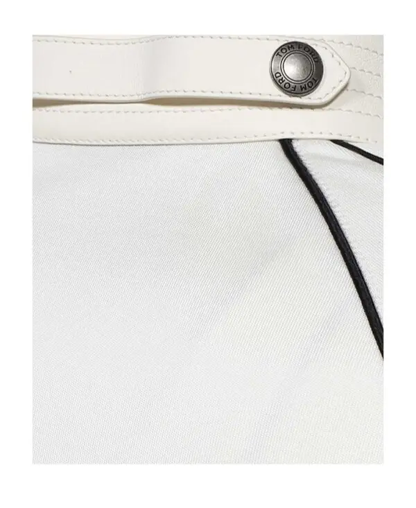 TOM FORD Logo Patch Zip-up Jacket - White