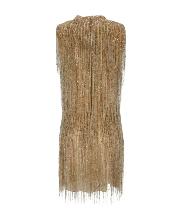 Dior Embellished Mini Dress With Tassels