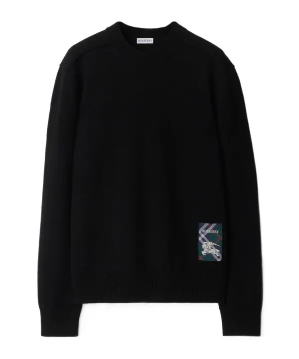 Burberry Logo Patch Knitted Jumper