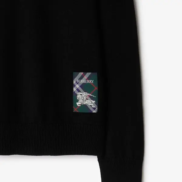Burberry Logo Patch Knitted Jumper
