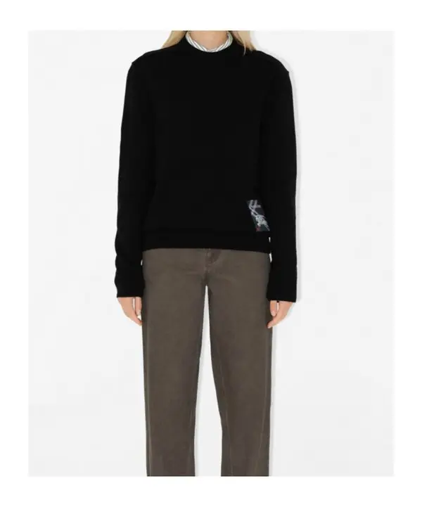 Burberry Logo Patch Knitted Jumper
