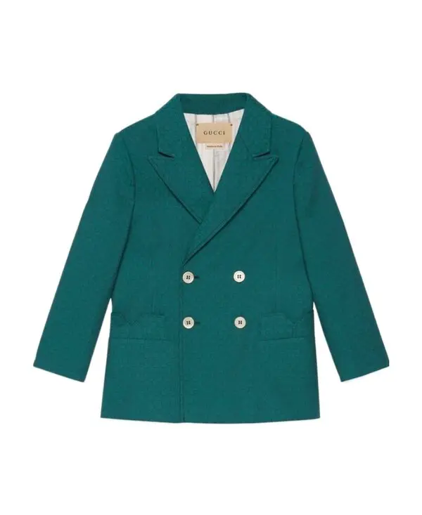 Gucci Double-breasted Long-sleeved Suit Coat