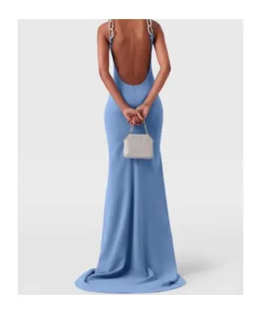 Stella McCartney Crystal Chain Strap Dress