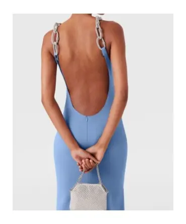 Stella McCartney Crystal Chain Strap Dress