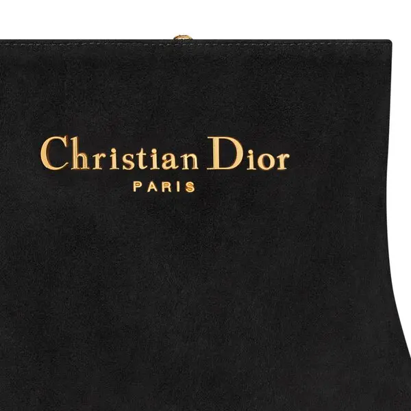 Dior Heeled Ankle Boots With Gold-tone Signature