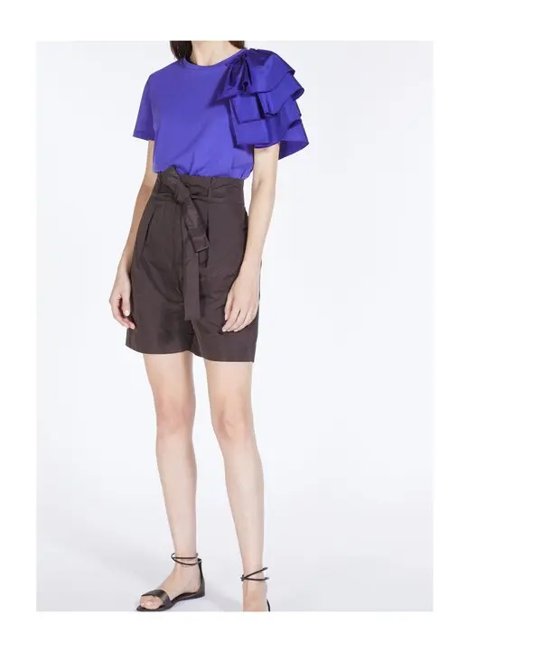 Max Mara High-waisted Self-lacing Shorts