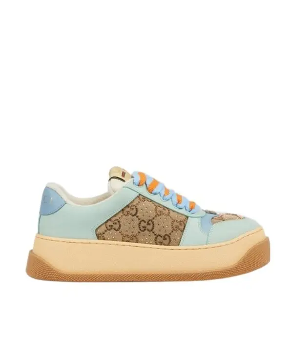 Gucci Screener Gg Canvas Sneakers - Nude