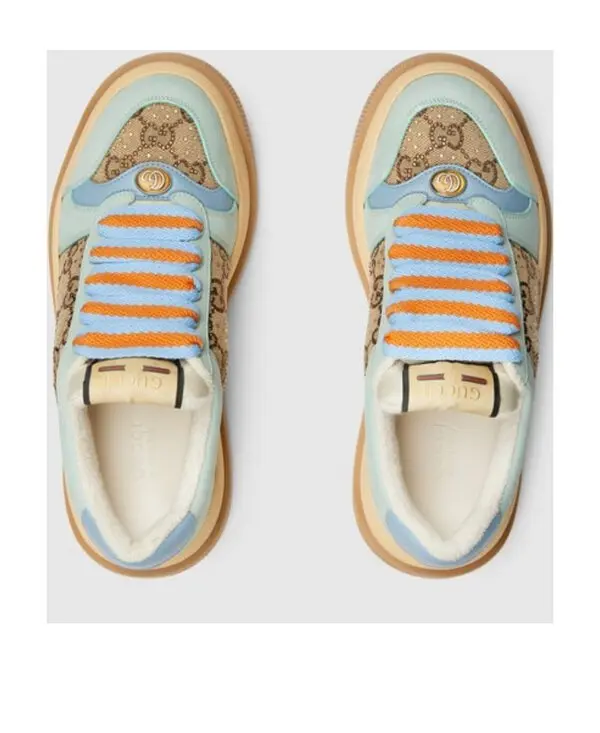Gucci Screener Gg Canvas Sneakers - Nude