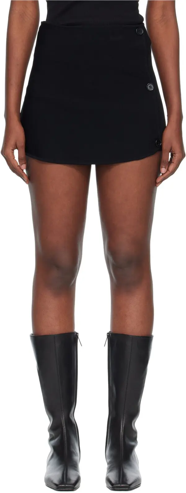 COURREGES Button-up Logo Shorts