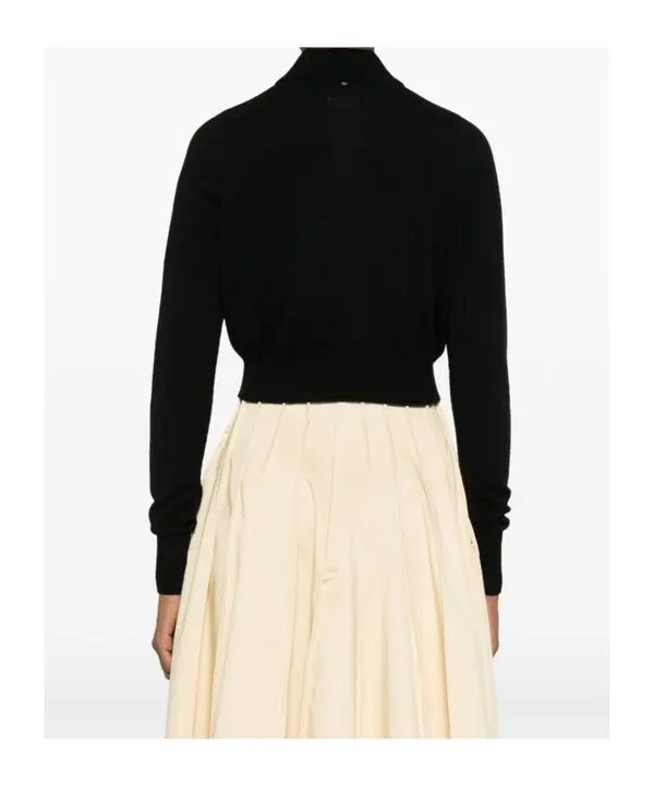 Sportmax Perseo Button-up Knitted Cardigan - Black