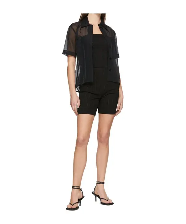 SYSTEM Rayon Blend Cable Knit Shorts