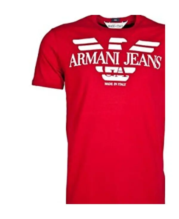Emporio Armani Logo Details T-shirt - Red