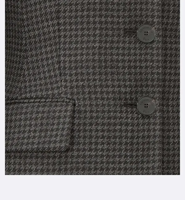 Dior 2-in-1 Plaid Wool Jacket