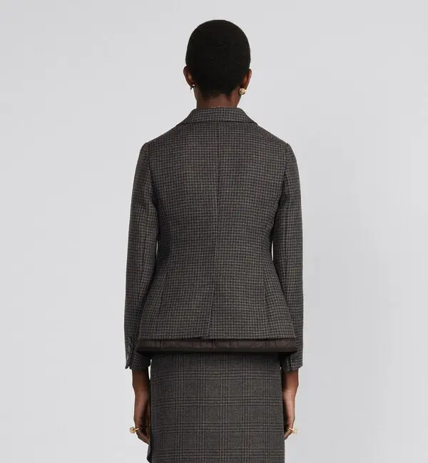 Dior 2-in-1 Plaid Wool Jacket