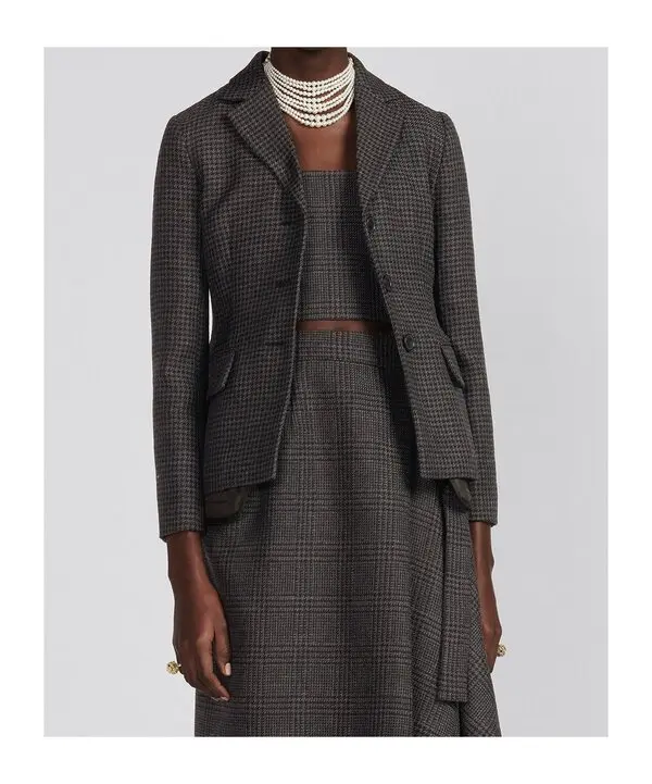 Dior 2-in-1 Plaid Wool Jacket
