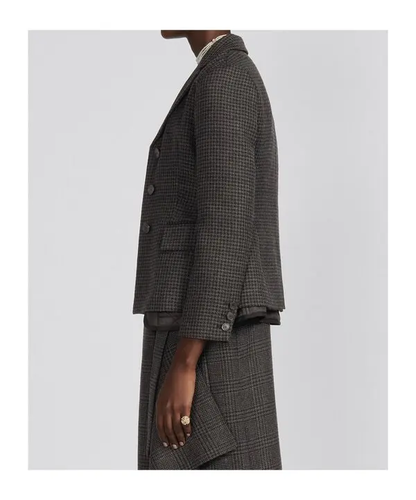 Dior 2-in-1 Plaid Wool Jacket