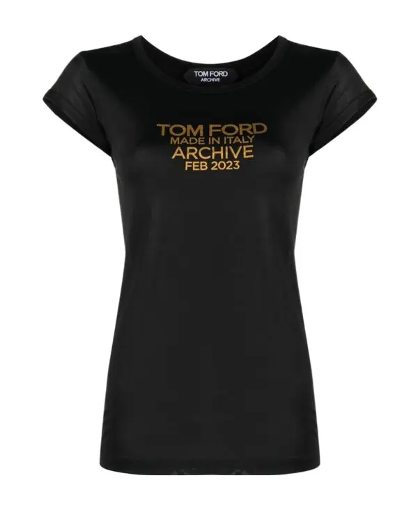 TOM FORD Logo Printed Crewneck T-shirt