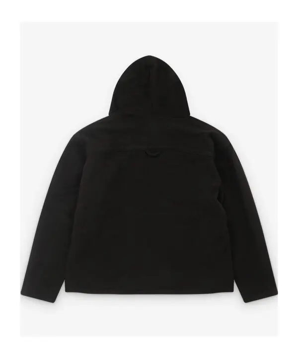 RIER Wool Hooded Sweatshirt - Black