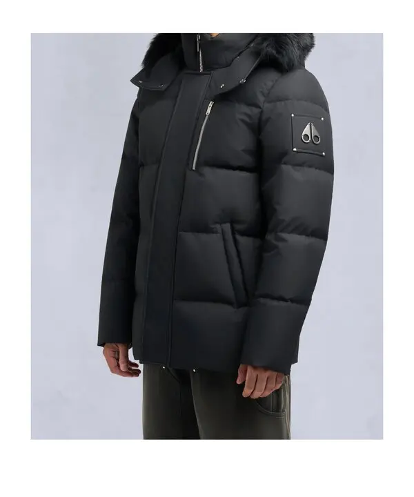 Moose Knuckles Cloud 3q Hooded Puffer Jacket - Black