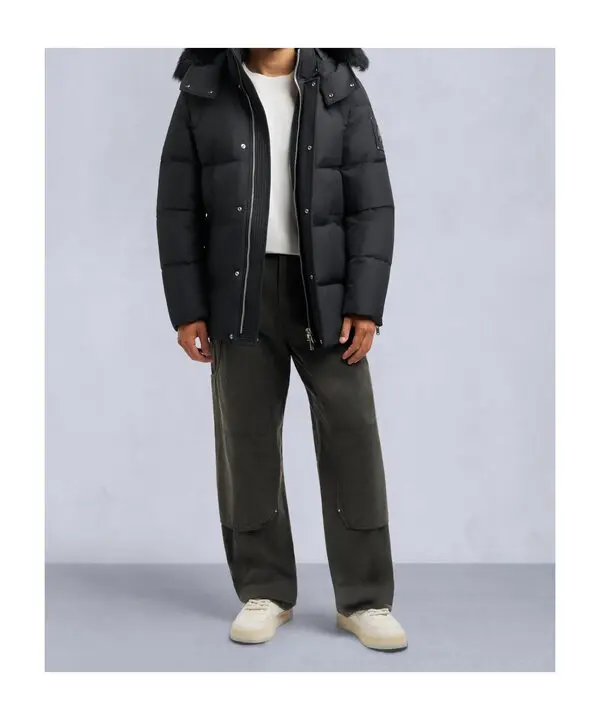 Moose Knuckles Cloud 3q Hooded Puffer Jacket - Black