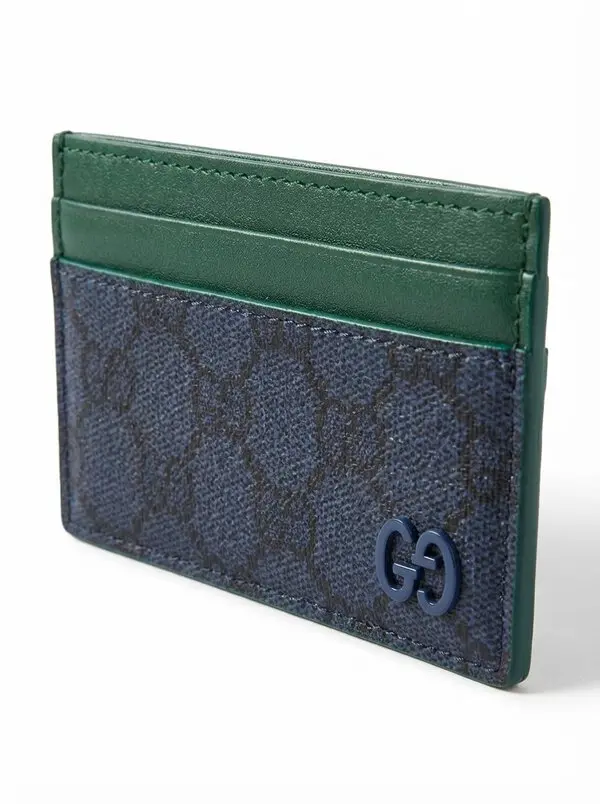 Gucci Gg Logo Plaque Card Case - Black