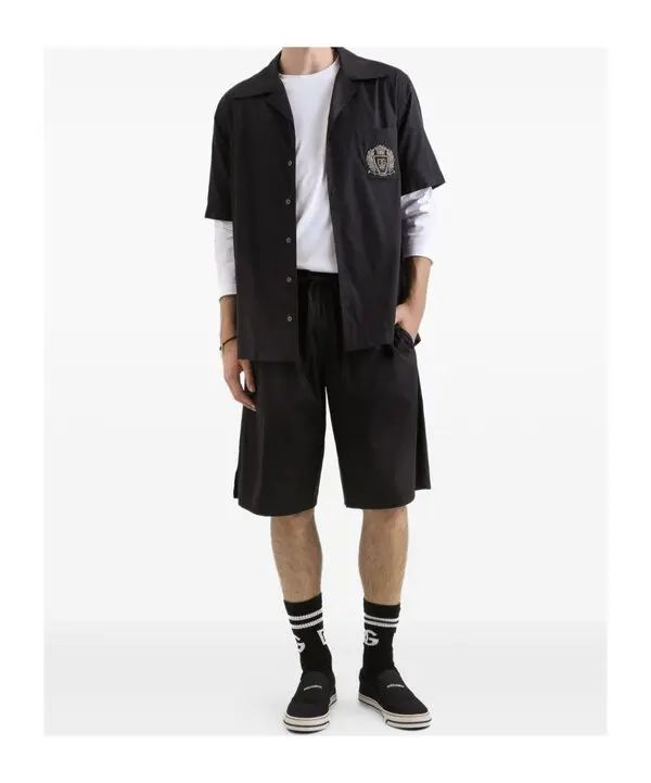 Dolce & Gabbana Dolce Gabbana Logo Patch Short-sleeved Shirt