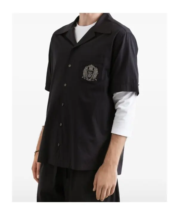 Dolce & Gabbana Dolce Gabbana Logo Patch Short-sleeved Shirt