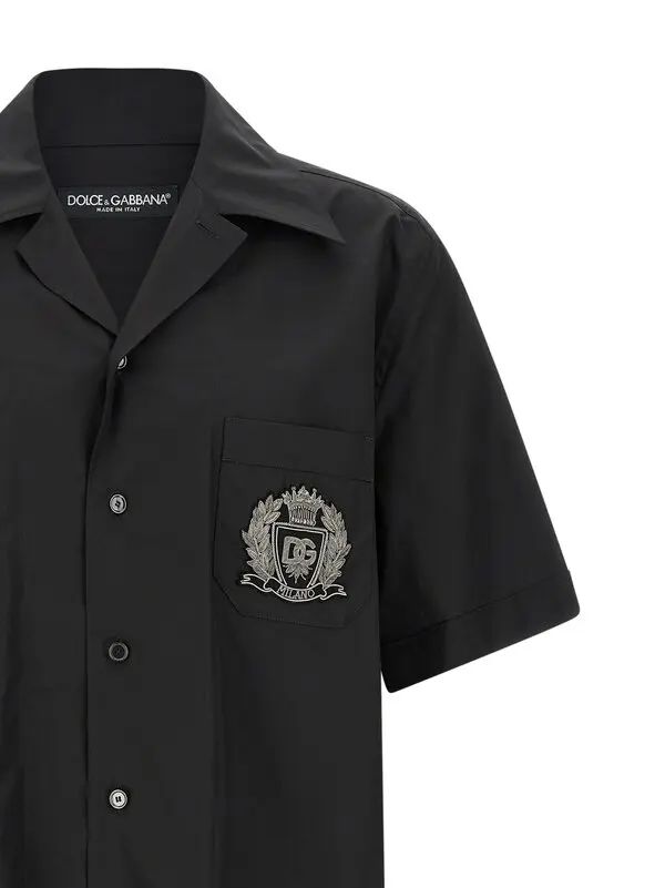 Dolce & Gabbana Dolce Gabbana Logo Patch Short-sleeved Shirt