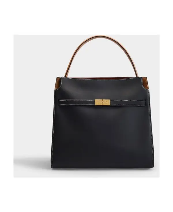 Tory Burch Lee Radziwill Double Tote Bag - Black