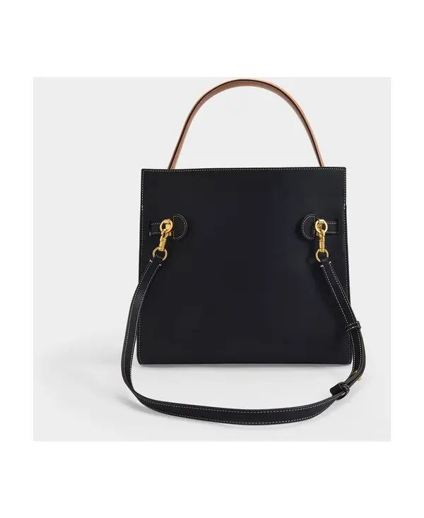Tory Burch Lee Radziwill Double Tote Bag - Black