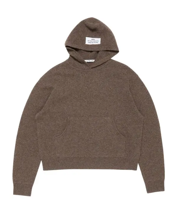 Acne Studios Logo Hoodie - Walnut Brown