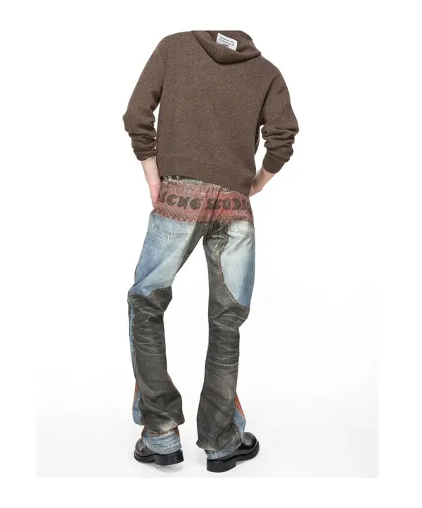 Acne Studios Logo Hoodie - Walnut Brown